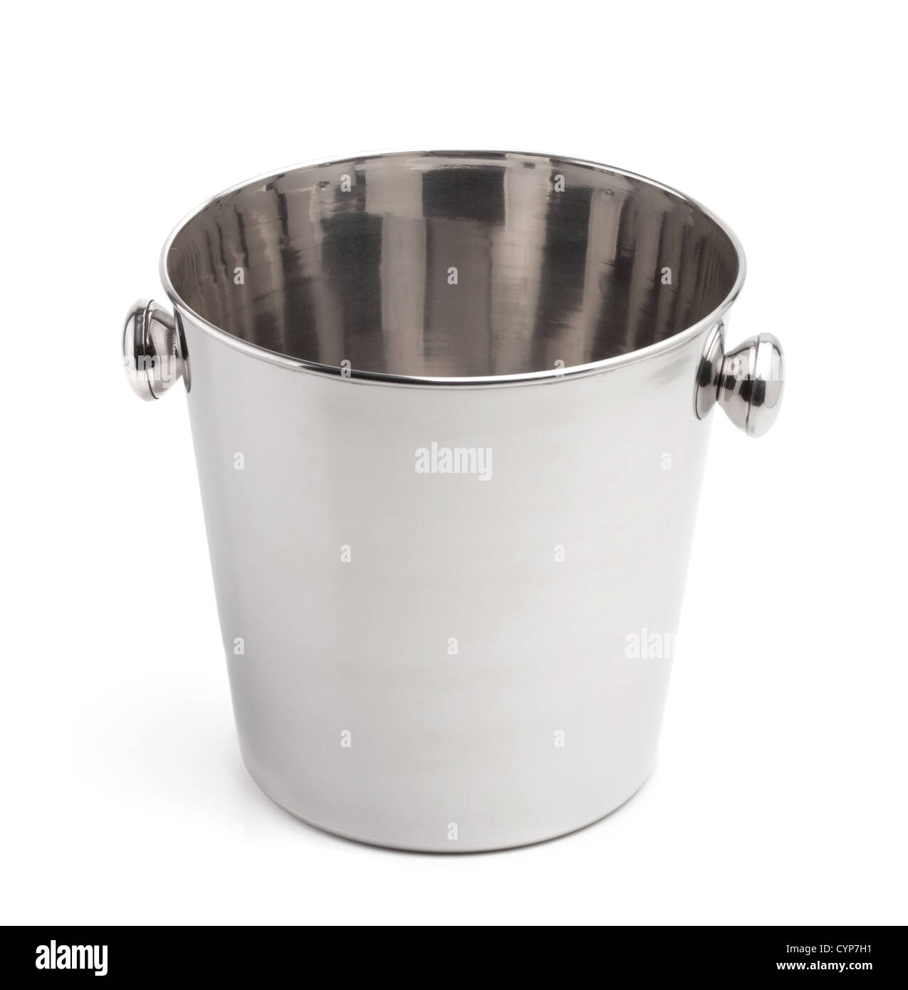 Empty champagne ice bucket. Isolated on white background Stock Photo ...