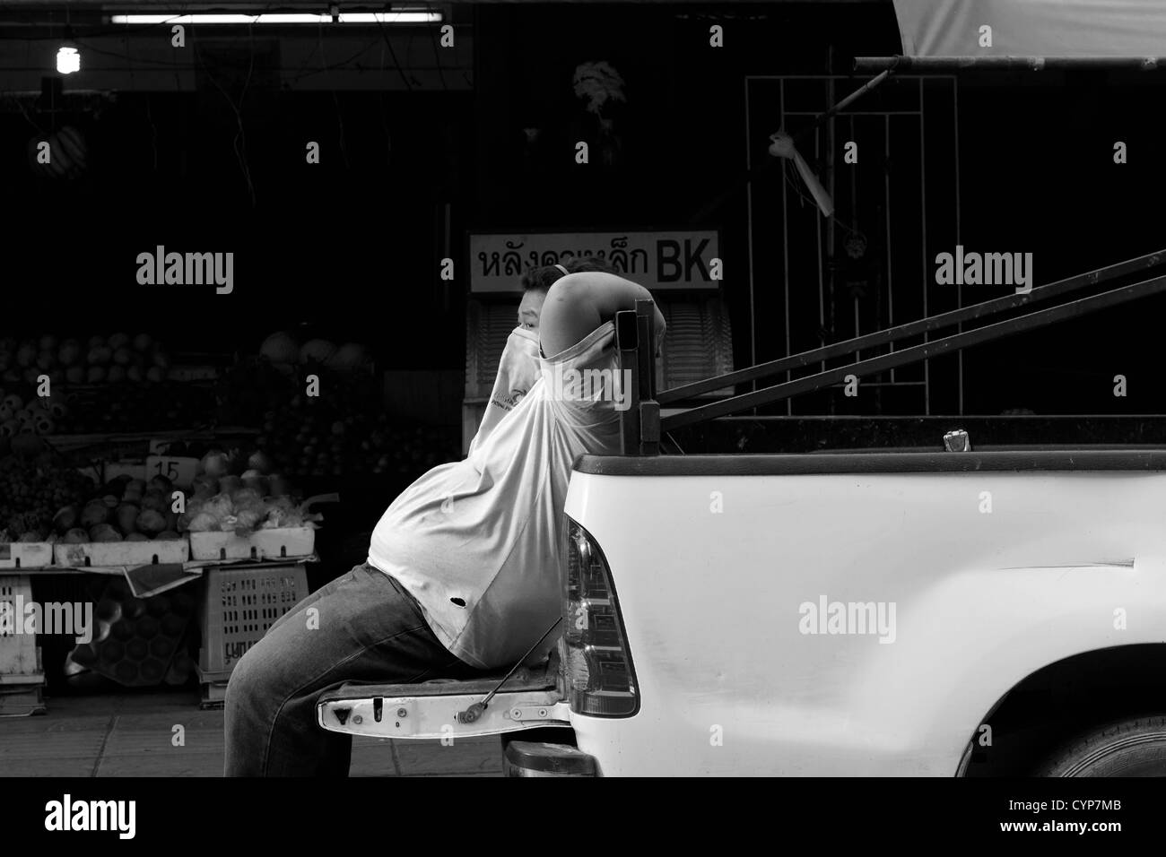 Truck back up Black and White Stock Photos & Images - Alamy