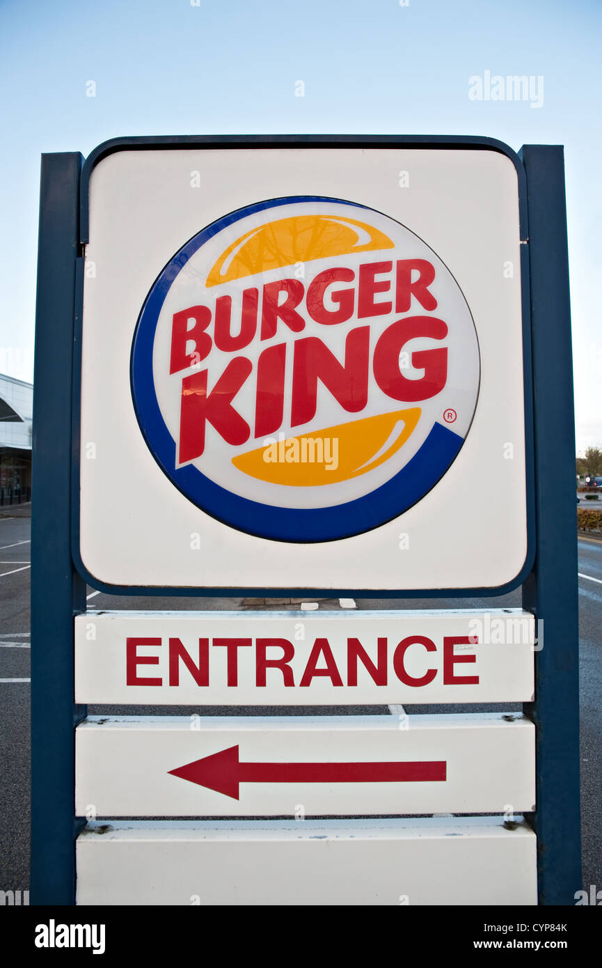 A Burger King fast food sign Stock Photo - Alamy