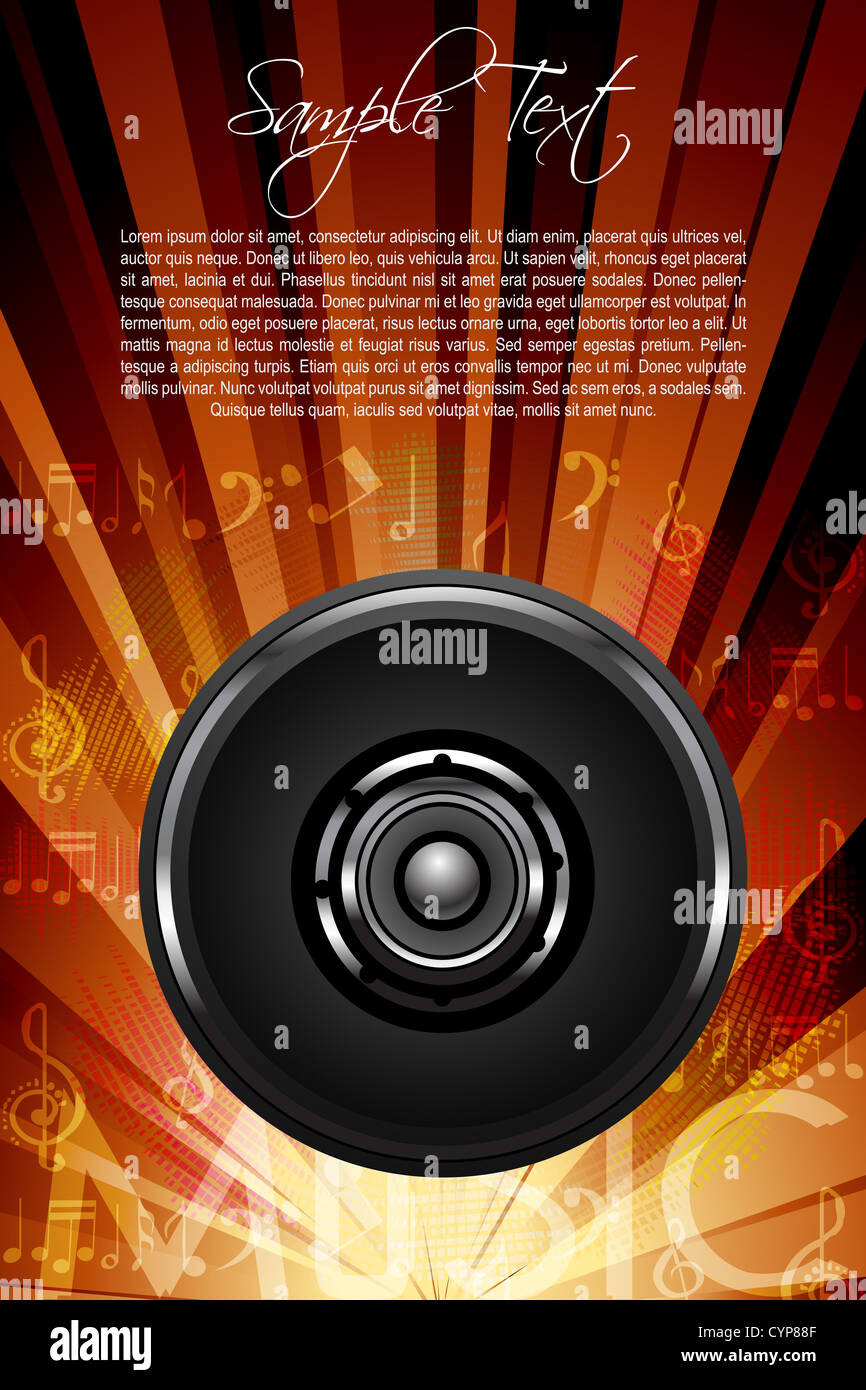 illustration of abstract party card on white background Stock Photo - Alamy