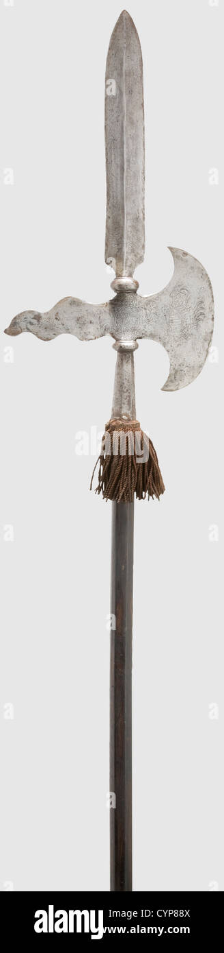 A rare halberd of the Foot Guard of Duke Christian of Saxe-Eisenberg ...