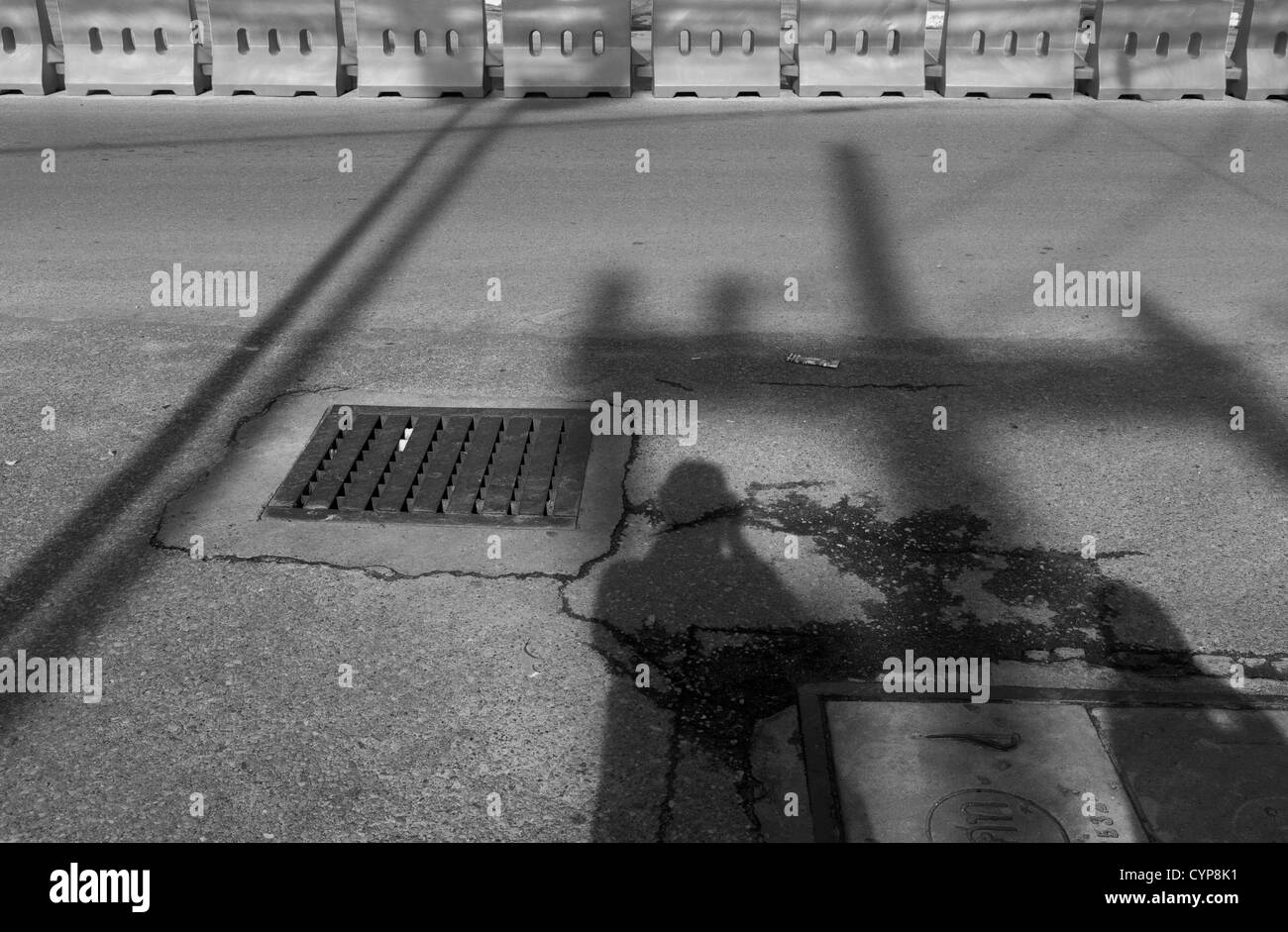 Electricity pylons in city Black and White Stock Photos & Images - Alamy