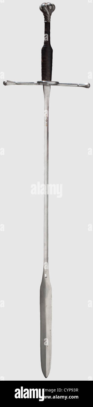 A boar sword,in the style of the 16th century. Long blade of ...