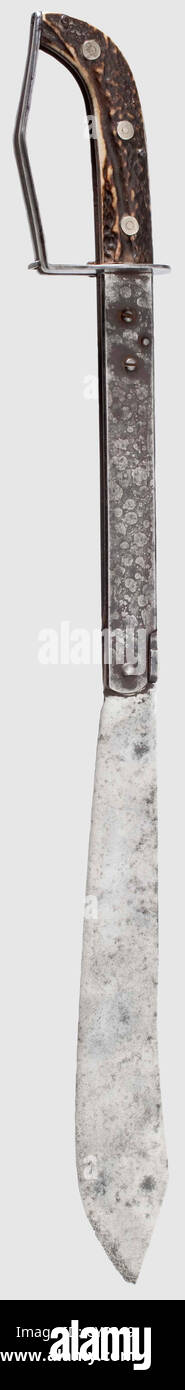 A German hunting clasp knife, 19th century. Single-edged spring-loaded ...