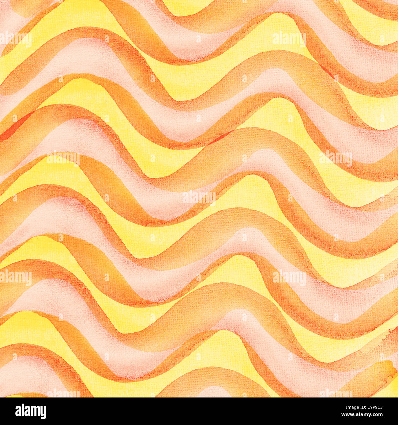 Watercolor hand painted wave shape design elements set. Isolated on ...