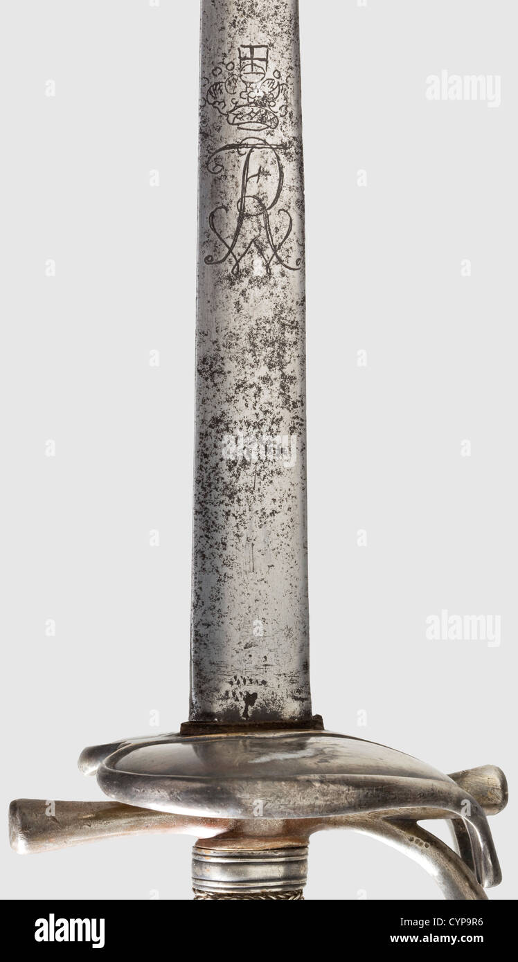 A rare Prussian Garde du Corps officer's small-sword,after 1780 ...