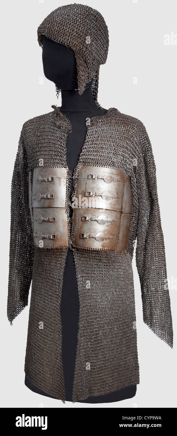 A Central Indian cavalry armour,Deccan-Highlands,17th century. Chain ...