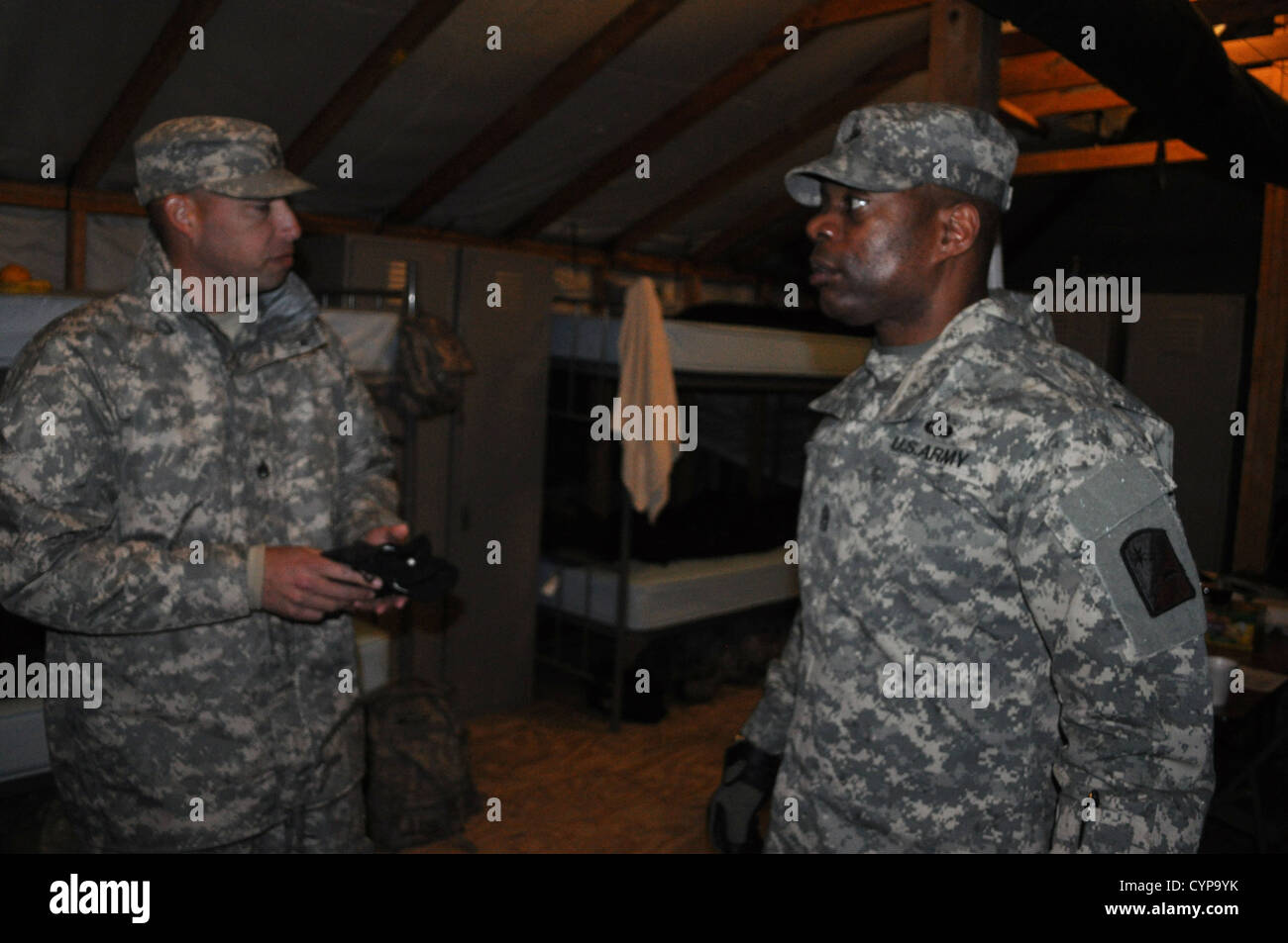 Command Sergeant Major Edward Bell of the 82nd Sustainment Brigade ...