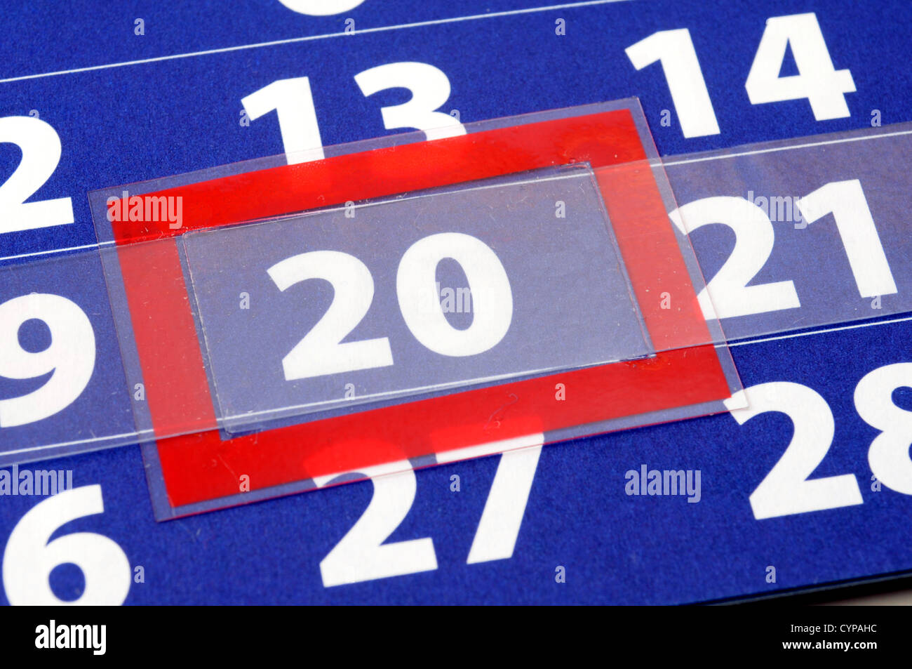 date of today shown by blue calendar Stock Photo - Alamy