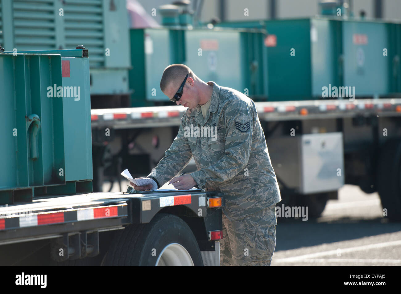 Massive 4,000 and 5,000 kilowatt generators and 600-gallon diesel fuel ...