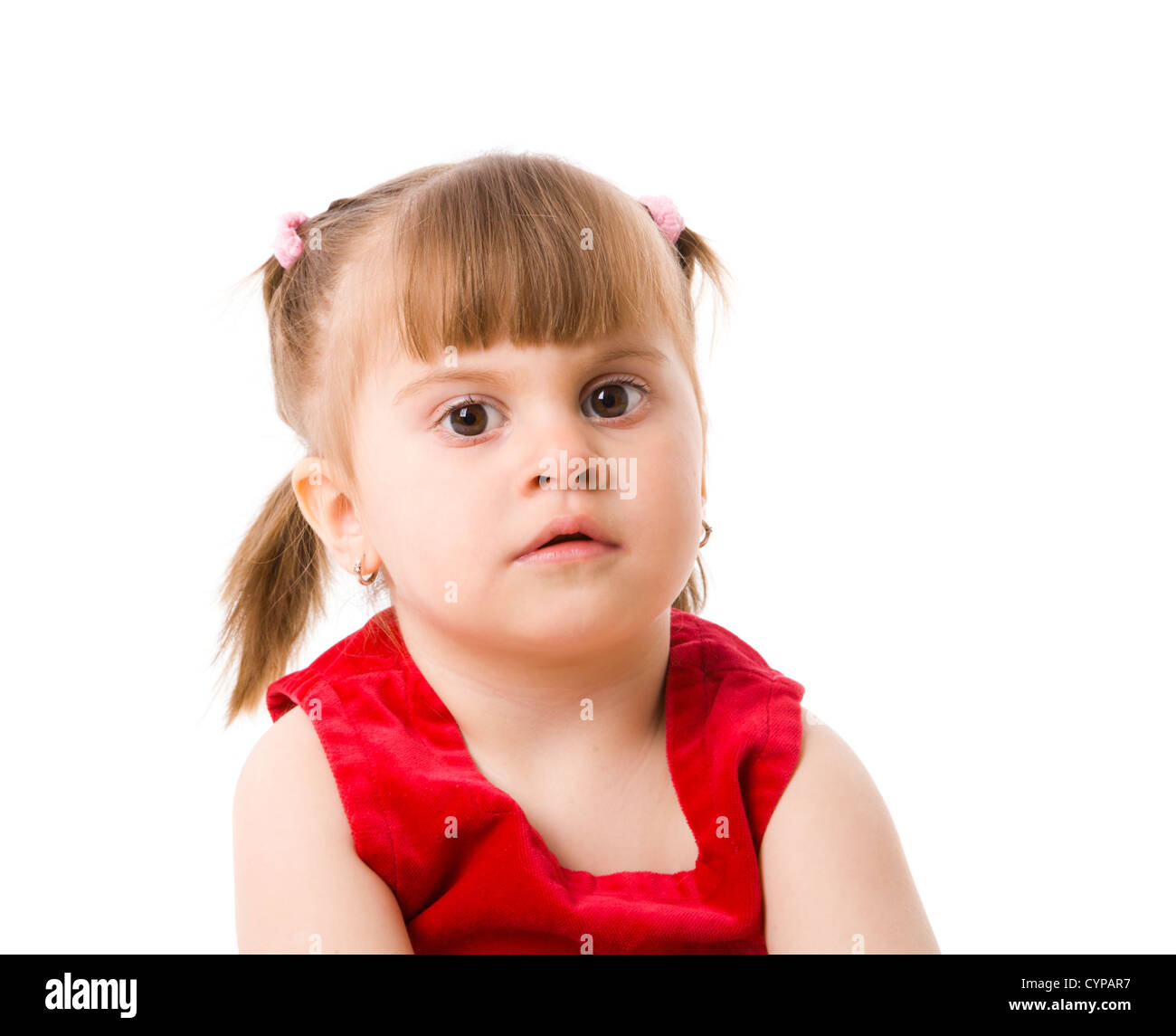 Two years Baby portrait isolated on white Stock Photo - Alamy