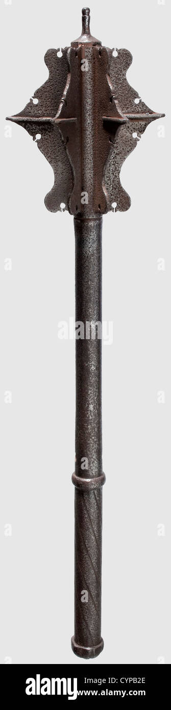 A German or Italian mace,2nd half of the 16th century. Large striking ...