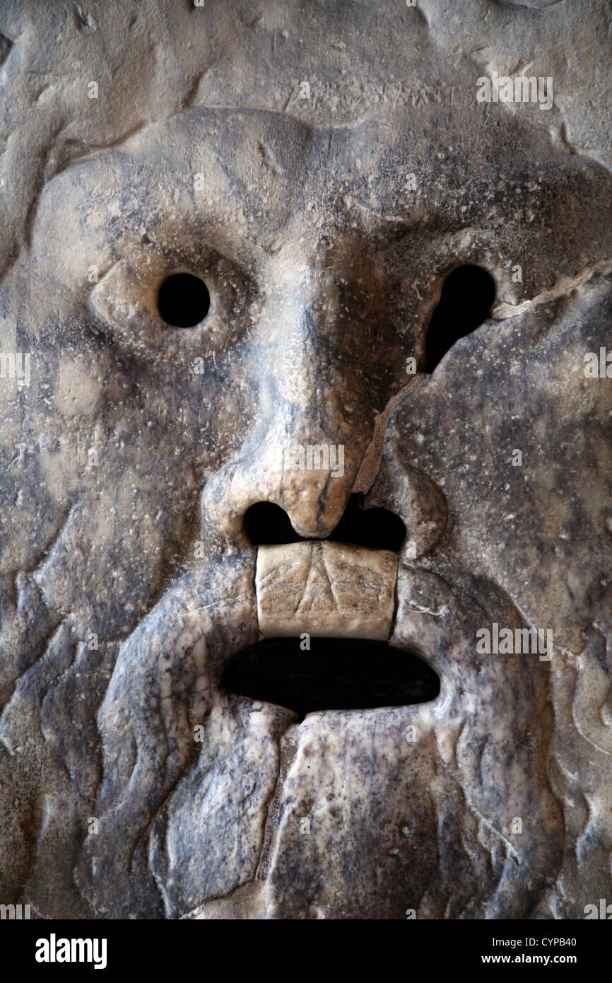 Stone face roman truth mouth hi-res stock photography and images - Alamy