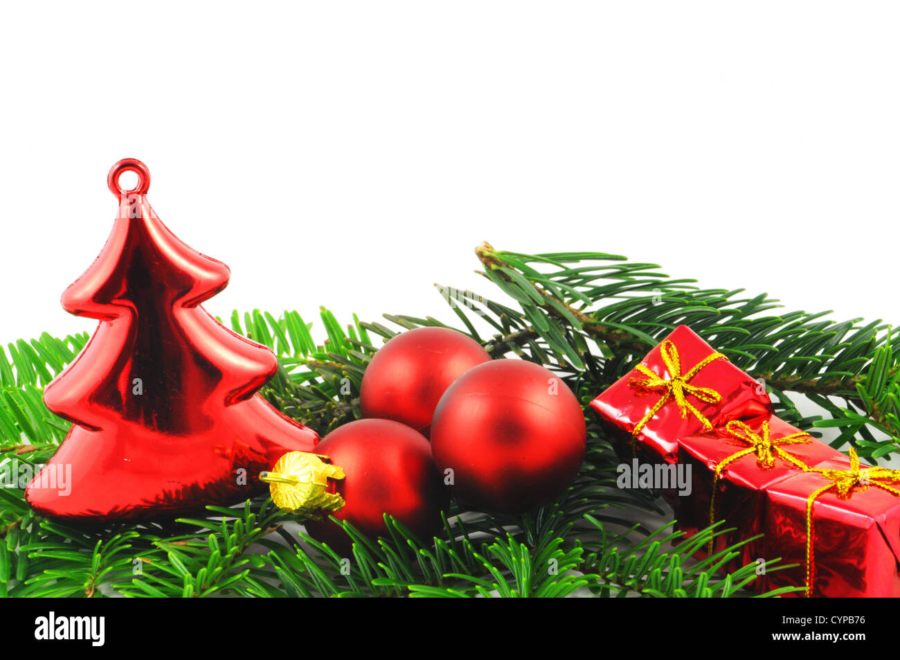 christmas holiday decoration with red and green colors Stock Photo - Alamy