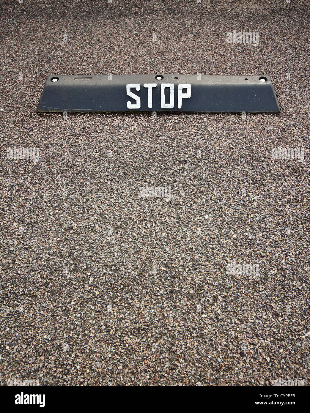 Parking lot stop sign. Can be used as concept background Stock Photo ...