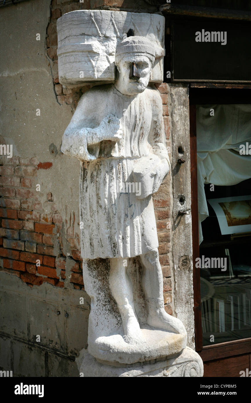 arab statue in a venice corner Stock Photo - Alamy