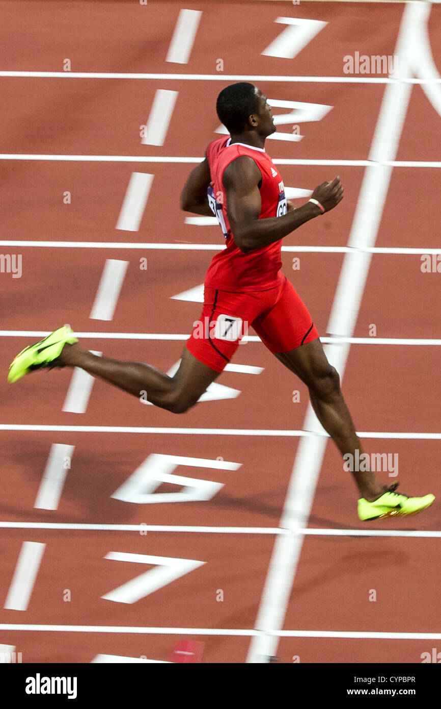Lalonde Gordon (TRI) competing in the Men's 400 meter semifinal at the ...