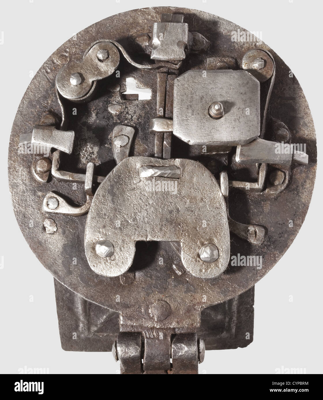 A German coachman's chest, circa 1700 A heavy, iron chest, the ...