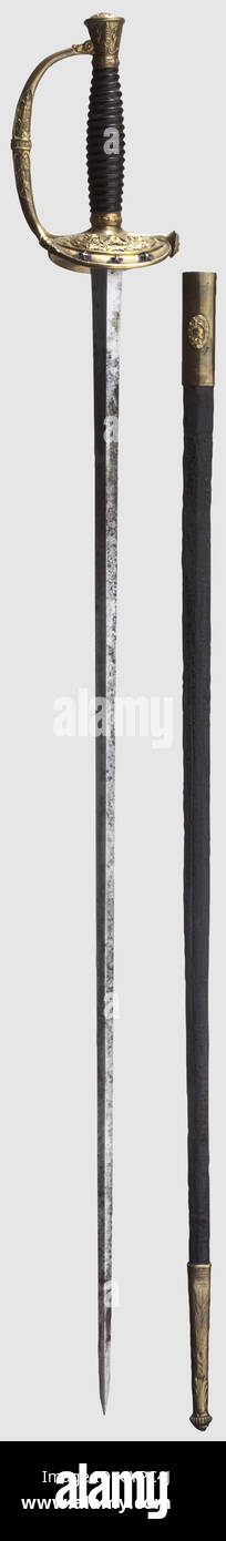 A sword for a Général de Division,Second Empire Straight,double-edged ...