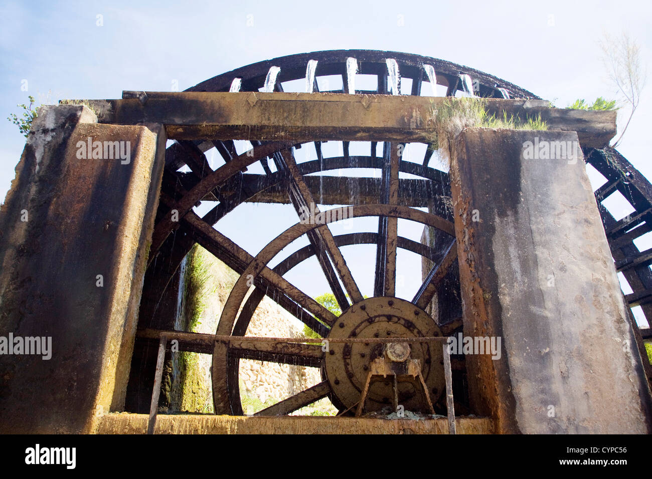 water noria at abaran village in murcia spain europe Stock Photo - Alamy