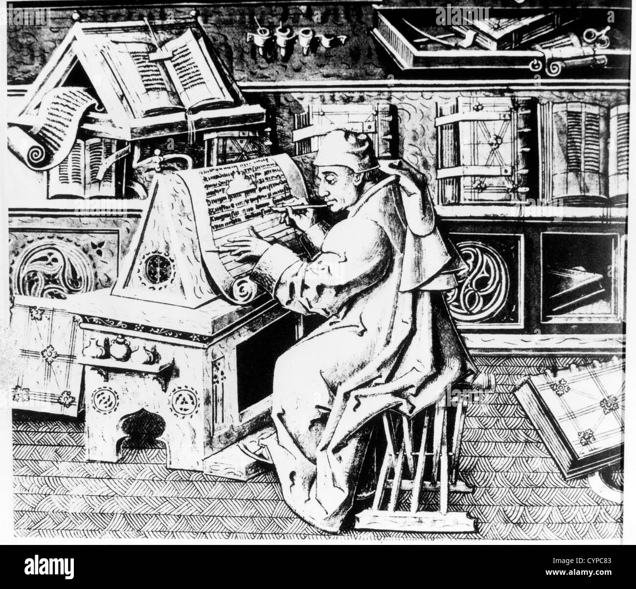 Monk medieval hi-res stock photography and images - Alamy