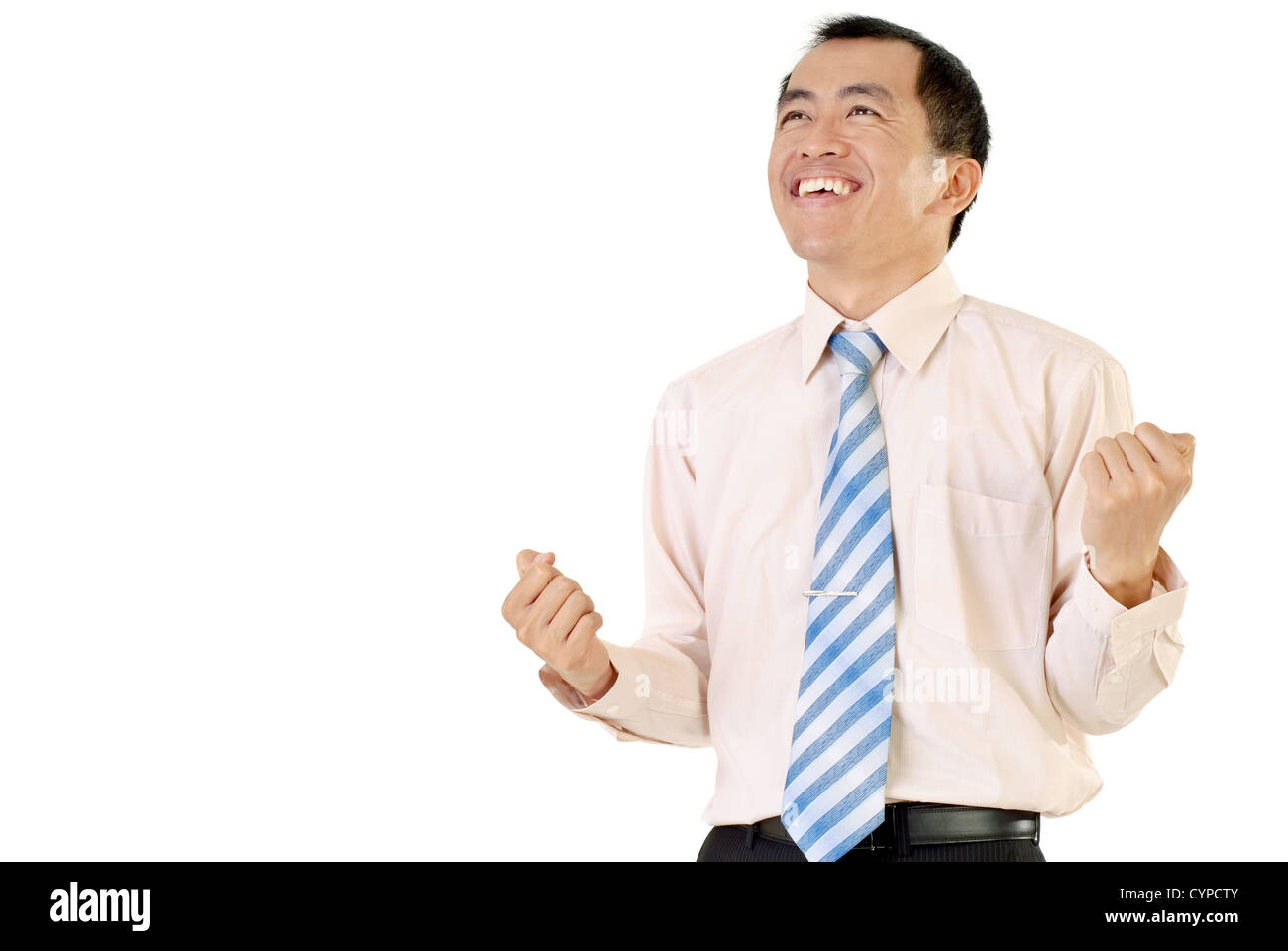 Image happy positive man Cut Out Stock Images & Pictures - Alamy