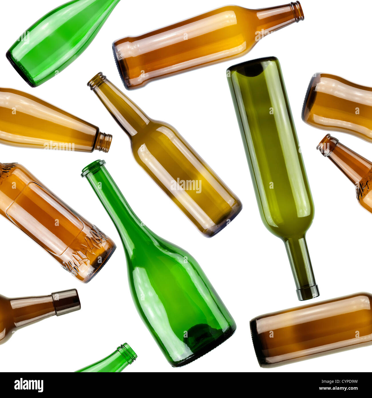 Seamless pattern. Empty bottles on white background Stock Photo - Alamy