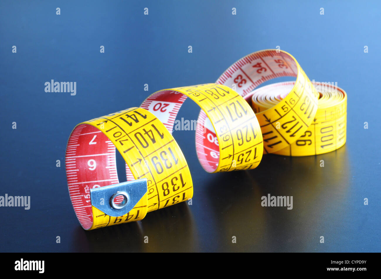 measuring tape of the tailor with copyspace for a text message Stock ...