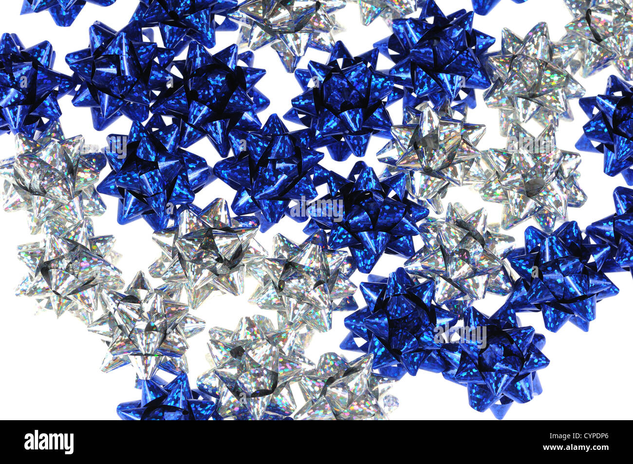 Multi-coloured bows isolated on white background Stock Photo - Alamy