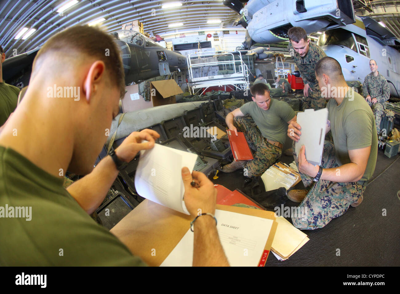 Conduct gear accountability inspections aboard the uss iwo jima hi-res ...