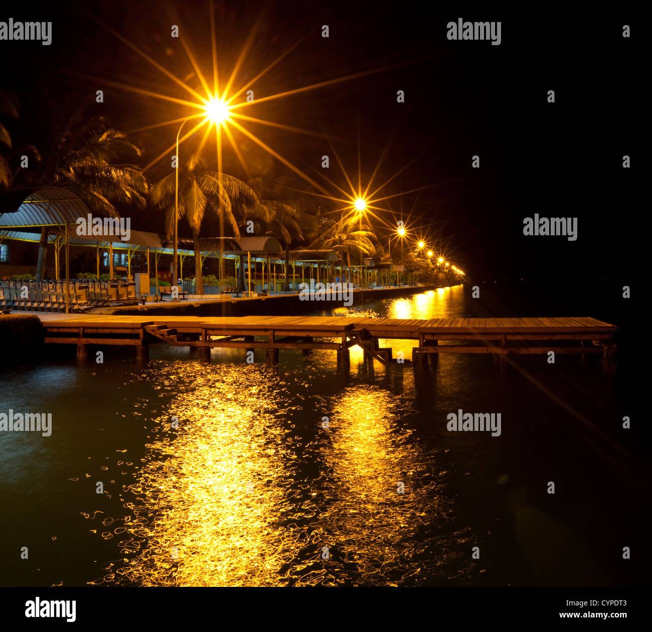 Night scene in Male,Maldives capital Stock Photo - Alamy