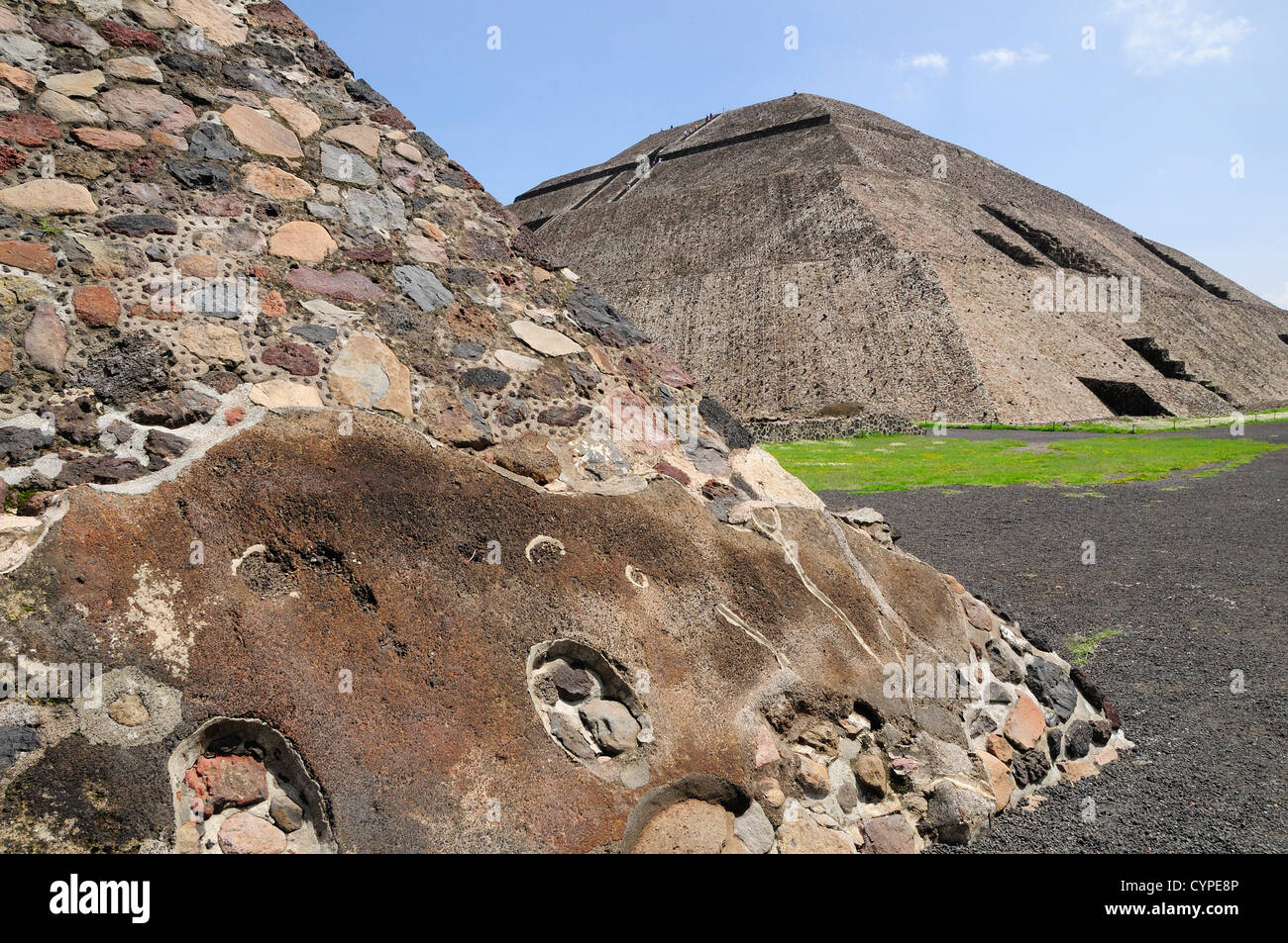 Mexico anahuac teotihuacan detail mesoamerican hi-res stock photography ...