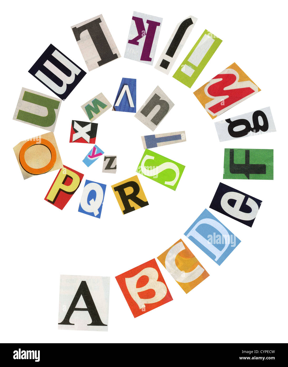 Designed background. Digital collage made of newspaper clippings Stock ...