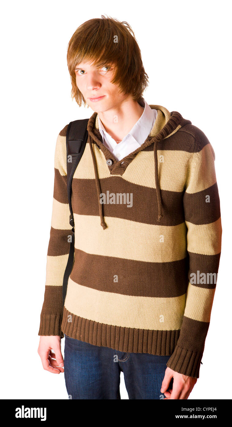 Man in brown sweater hi-res stock photography and images - Alamy