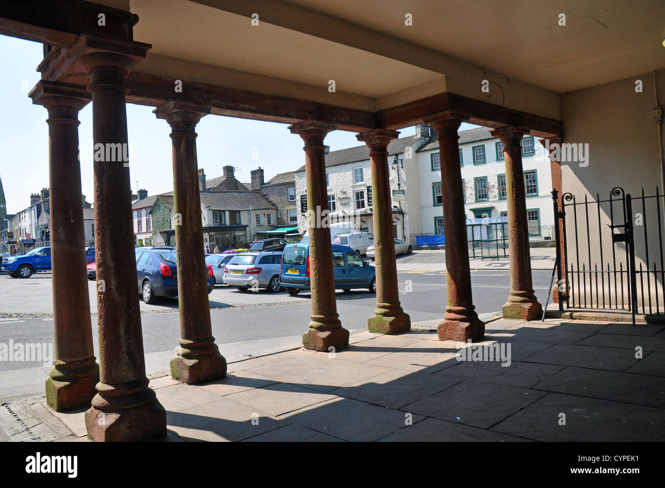 The market square of the town Stock Photo - Alamy