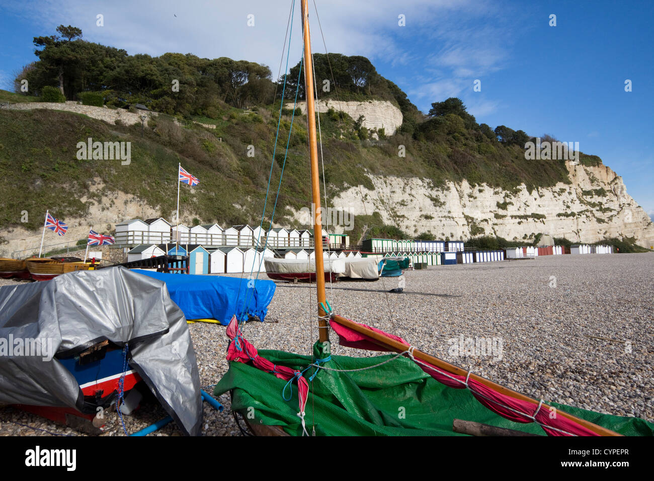 beer seaside village east devon england uk Stock Photo - Alamy