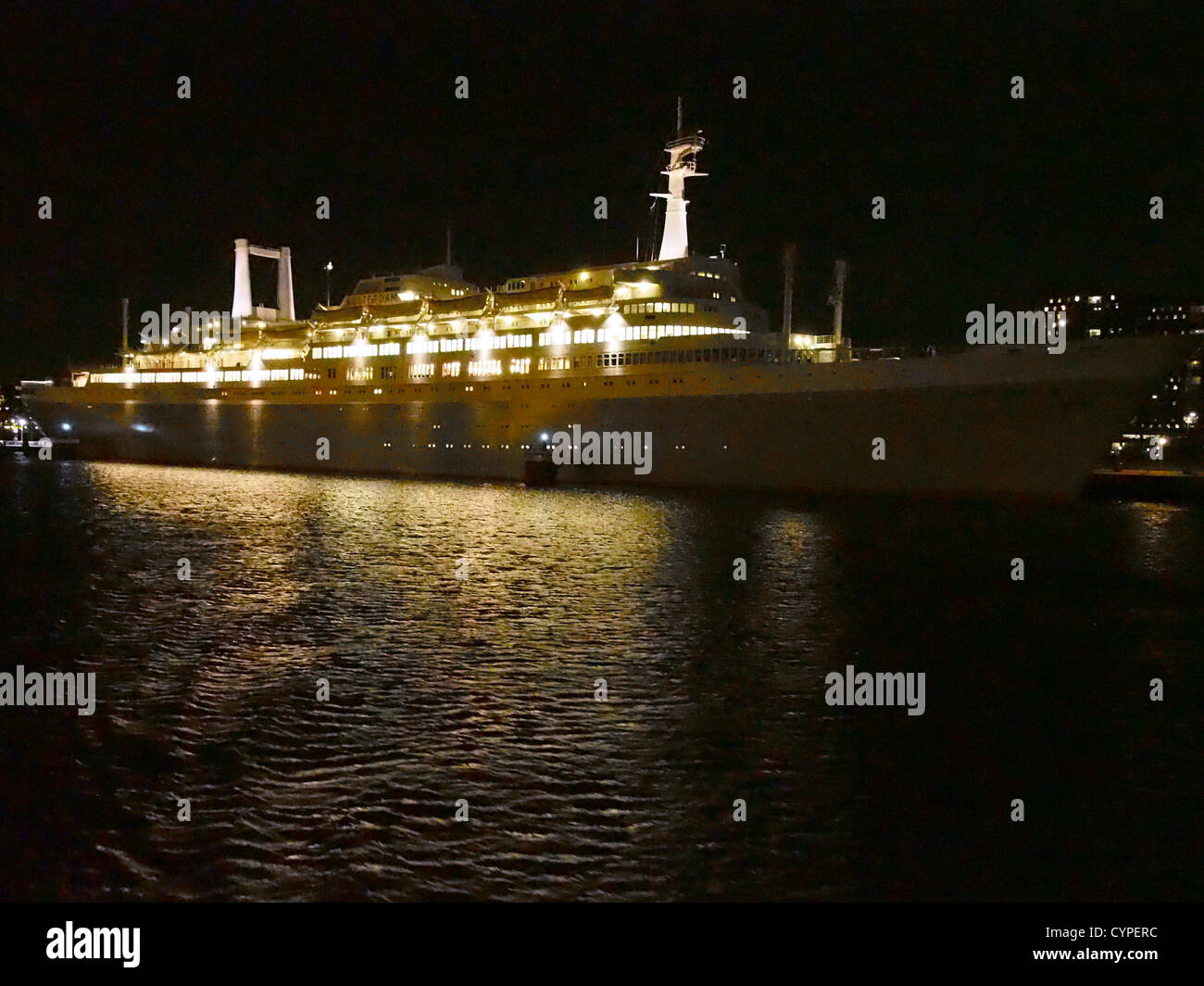 The SS Rotterdam, a retired ocean liner turned hotel and museum, is ...