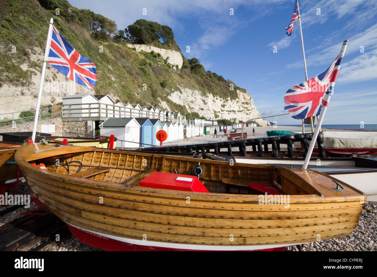 beer seaside village east devon england uk Stock Photo - Alamy