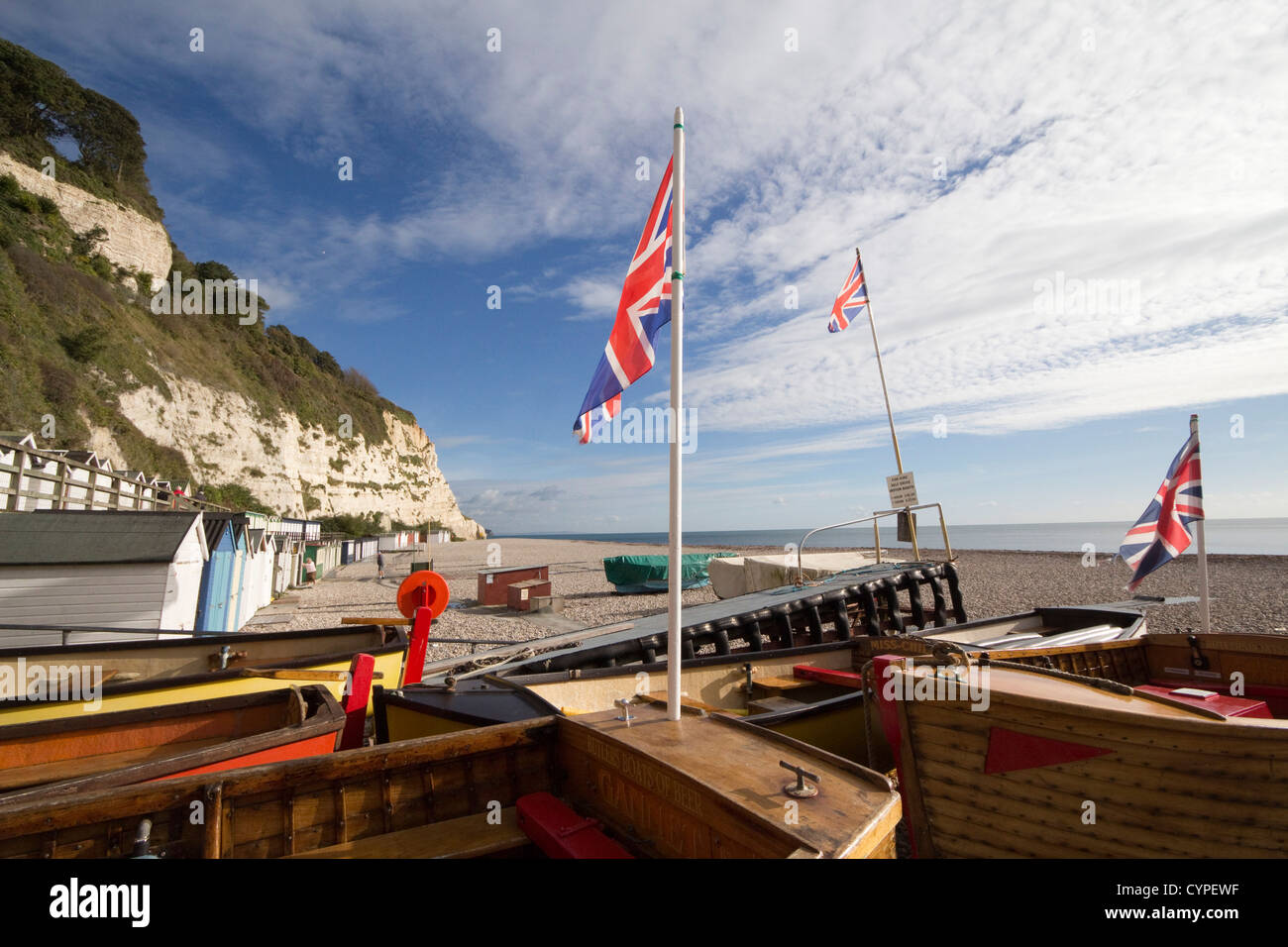 beer seaside village east devon england uk Stock Photo - Alamy