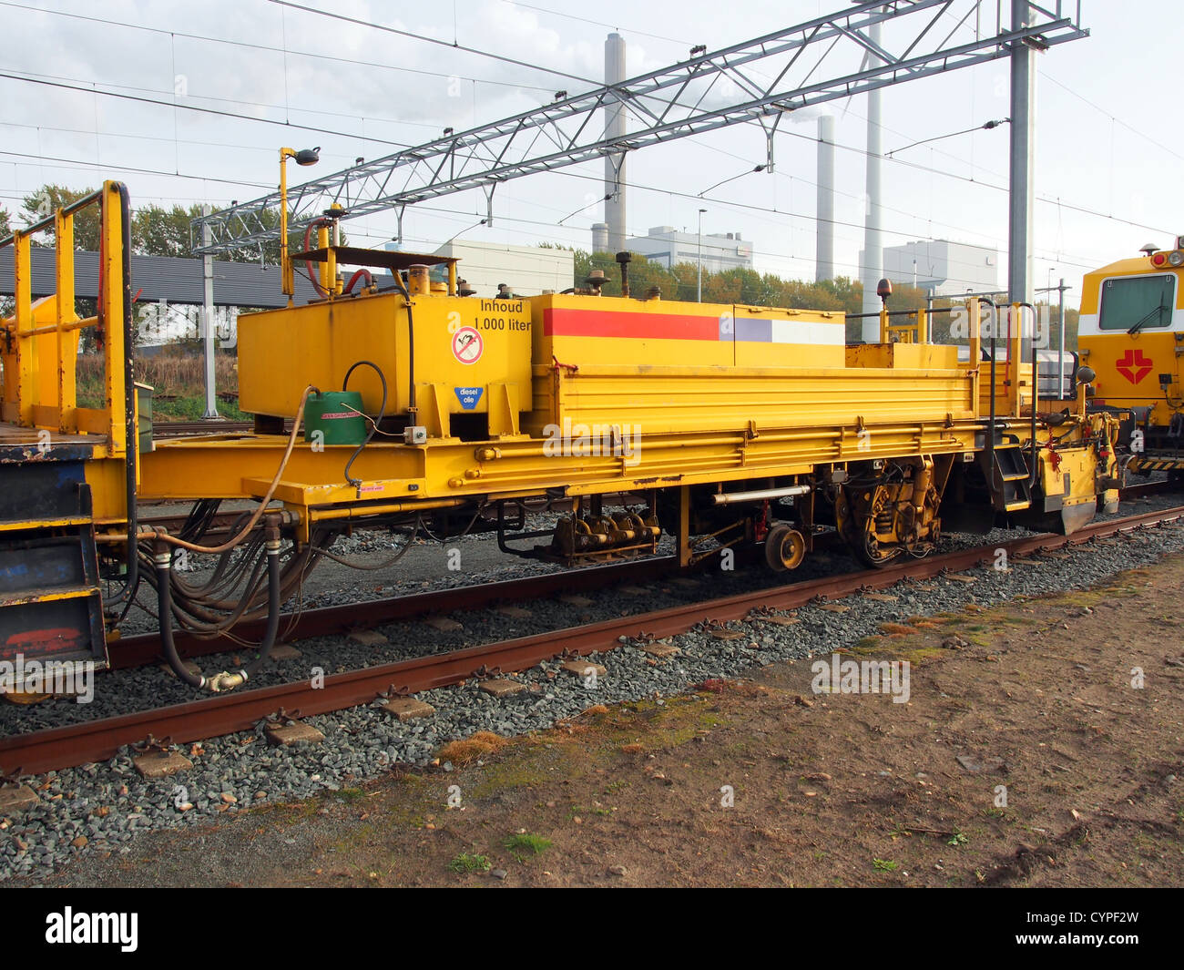 Strukton Rail 08-475-4S is a railway maintenance vehicle designed for ...