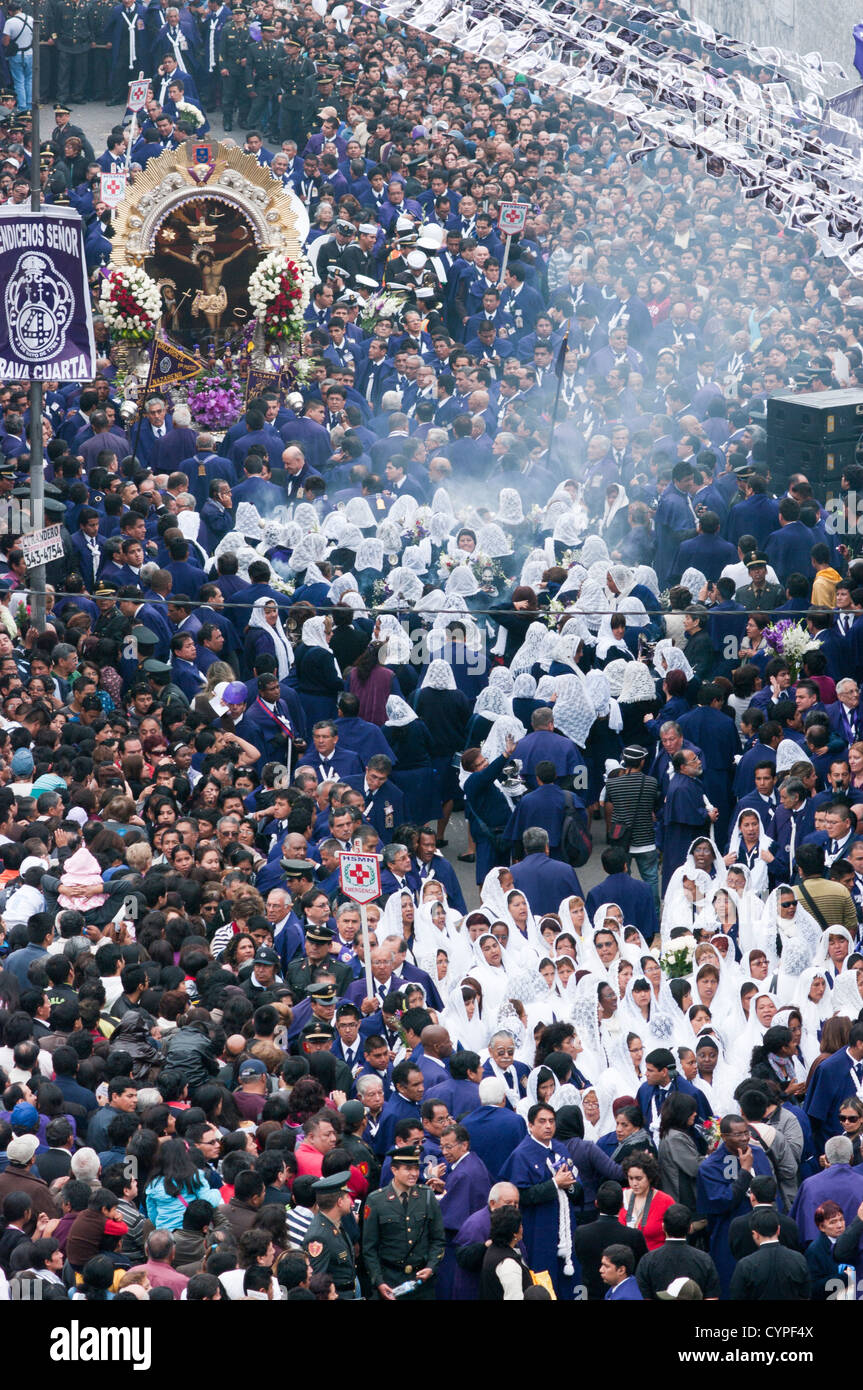 Lord holy christ of miracles festival hi-res stock photography and ...