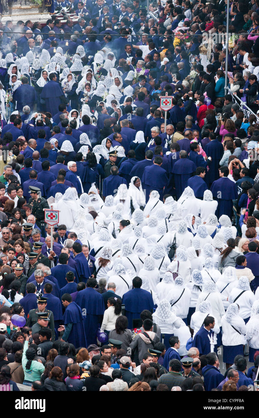 Lord holy christ of miracles festival hi-res stock photography and ...