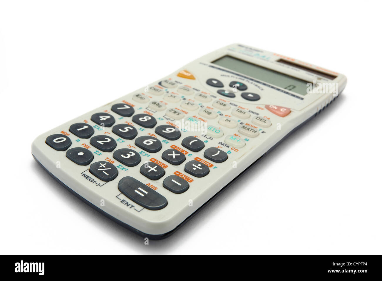 Black calculator calculation background Cut Out Stock Images & Pictures ...