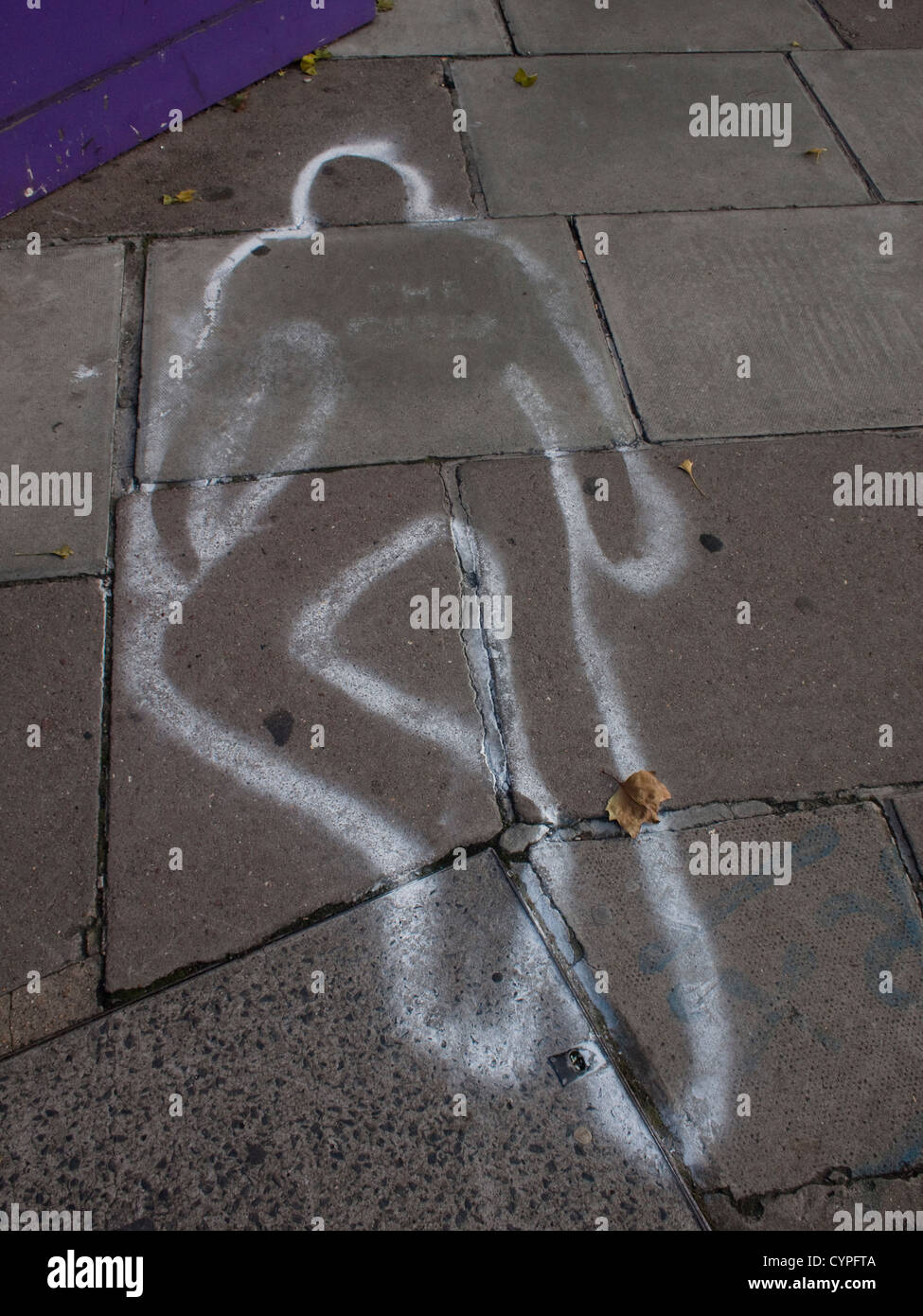 Murder chalk man hi-res stock photography and images - Alamy