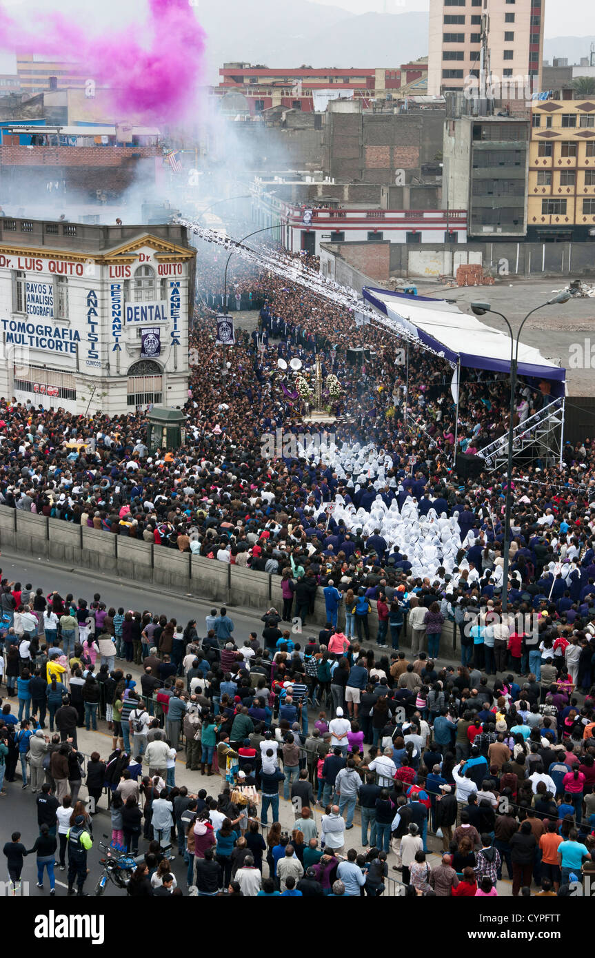 Lord holy christ of miracles festival hi-res stock photography and ...