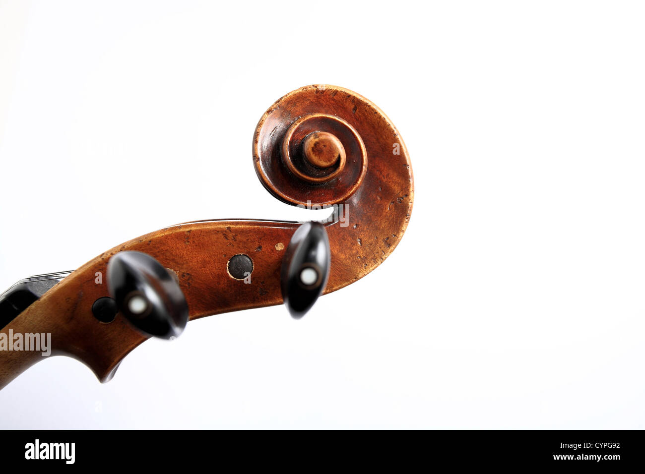 Details of violin head Stock Photo - Alamy