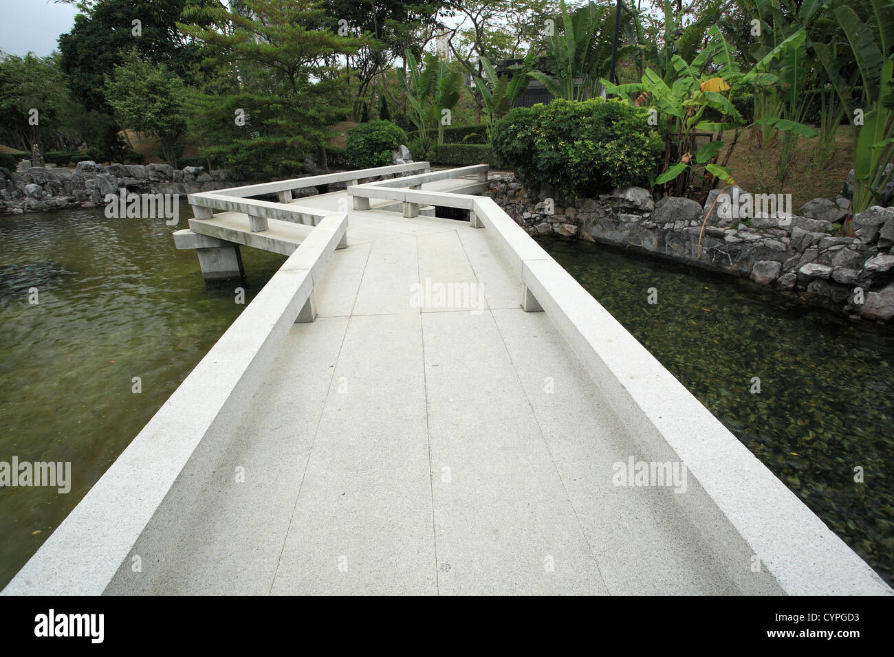 bridge in chinese garden Stock Photo - Alamy