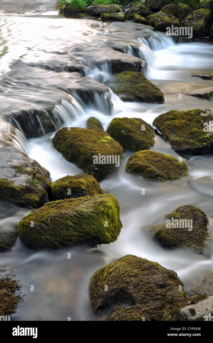 A waterfall in a country stream Stock Photo - Alamy