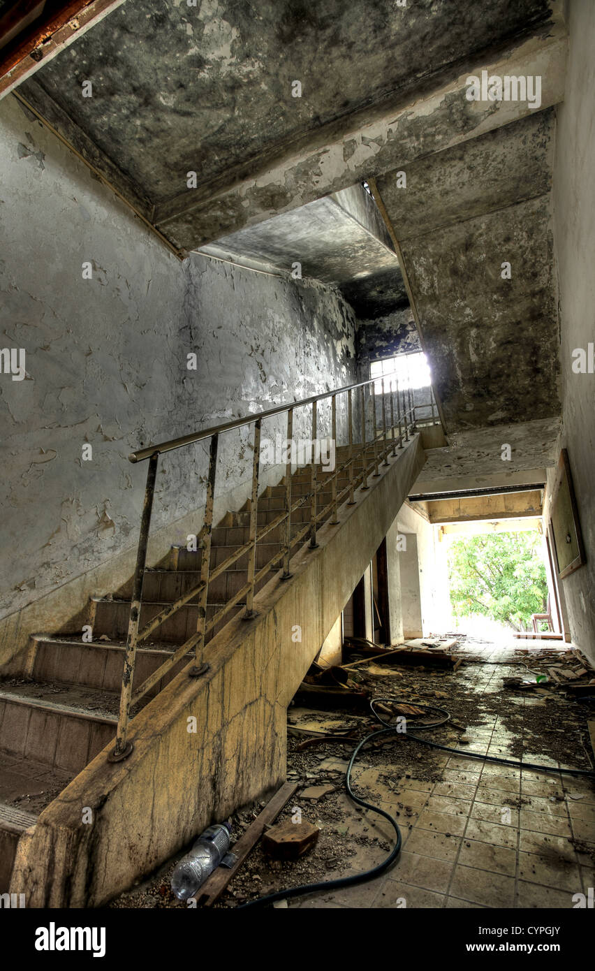 discarded building, stair Stock Photo - Alamy