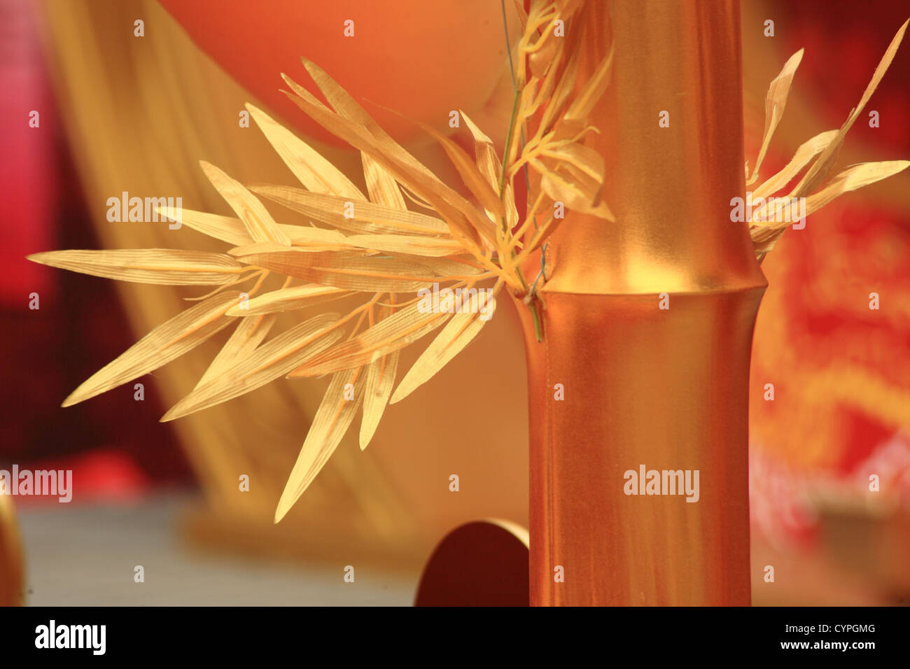 Man made golden bamboo hi-res stock photography and images - Alamy